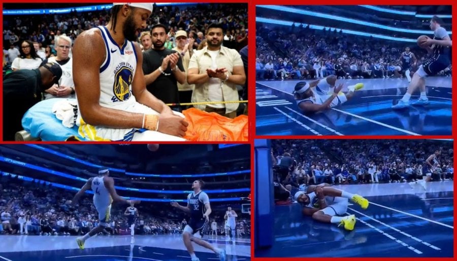 Warriors' Moses Moody suffers serious knee injury in OT win as team ...