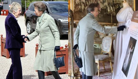 Princess Anne explores 'leading ladies' as she visits Inveraray Castle ...