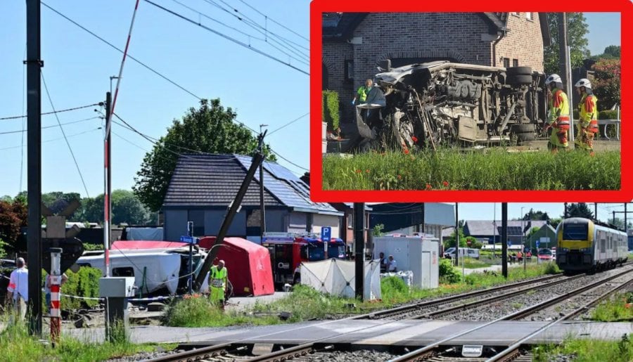 Belgium train crash: School bus driver 'broke through barrier' killing ...