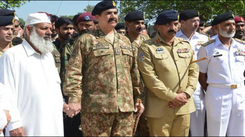 COAS Gen. Raheel attends funeral of martyred Capt Qasim
