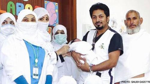Pakistani pilgrim gives birth to baby boy in Mina