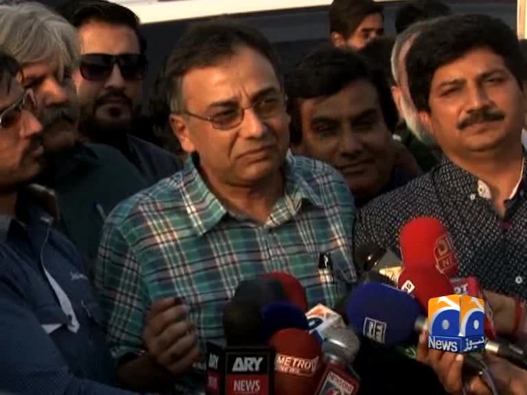 Raza Haroon reaches Lahore for inaugurating PSP office. | TV Shows - geo.tv
