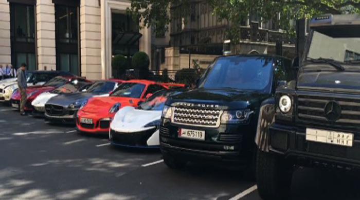 Arab luxury cars in London