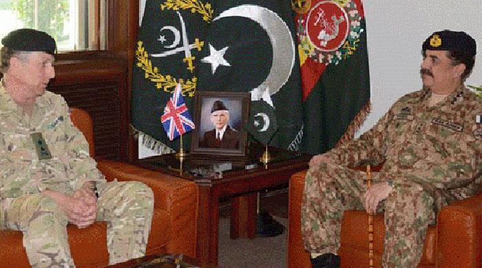 British army chief pays tribute to Gen. Raheel Sharif British army chief pays tribute to Gen. Raheel Sharif