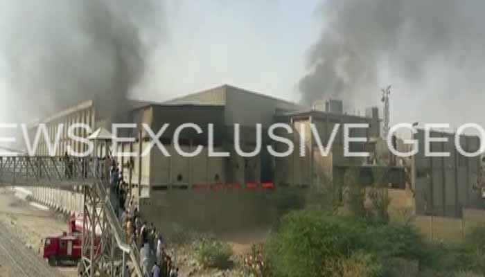 Fire breaks out at factory in Karachi’s Landhi industrial area | Pakistan - Geo.tv