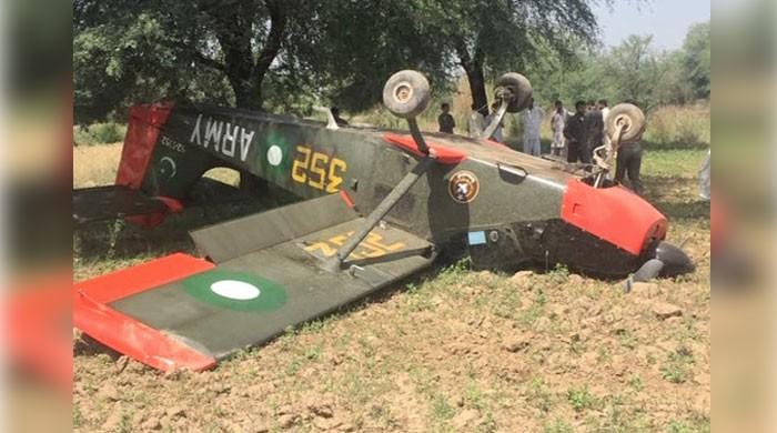 Army aviation training aircraft crashes near Jehlum