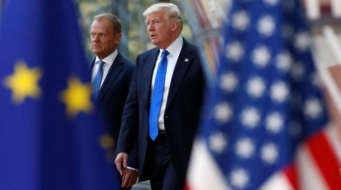 Trump meets European Union chiefs in Brussels