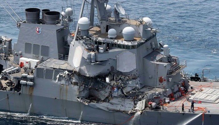 Missing sailors found dead in ship damaged off Japan: US Navy
