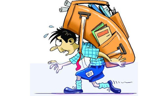 Overloaded school backpacks can cause long-term back problems