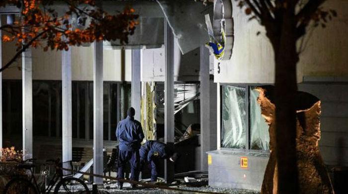 Powerful explosion rocks Swedish police station