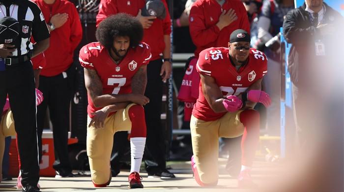 NFL commissioner says league believes players should stand for anthem
