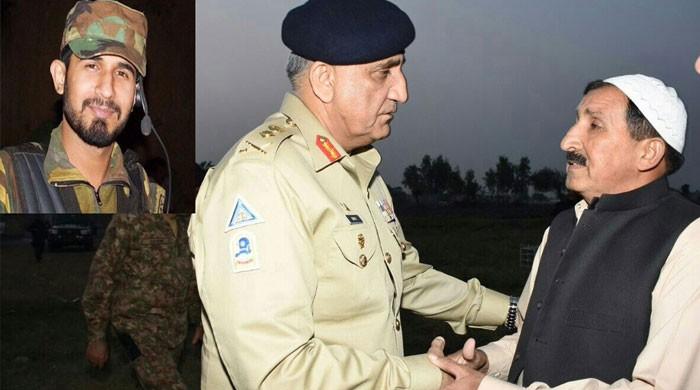 COAS visits family of army captain martyred in Bajaur attack