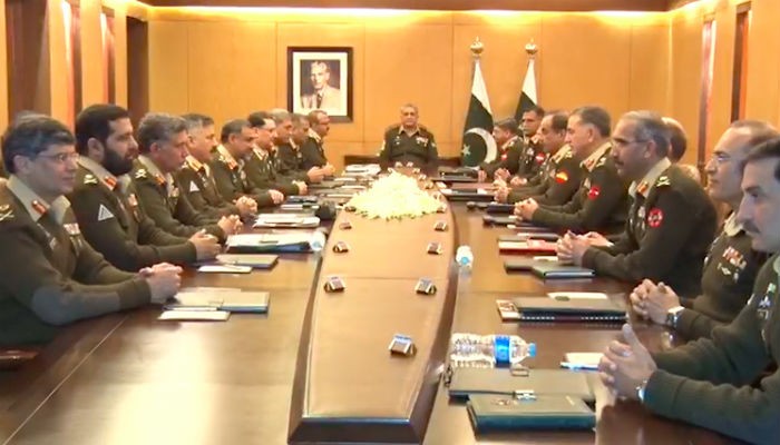 Corps Commanders' Conference discuss input for NSC meeting