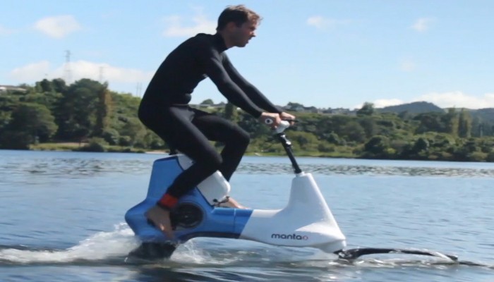 A Pedal-Electric Hydrofoil Bike You Can Ride On Water | TV Shows - geo.tv