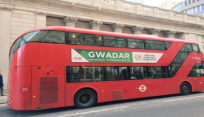 Campaign on London buses promotes Gwadar as investment destination