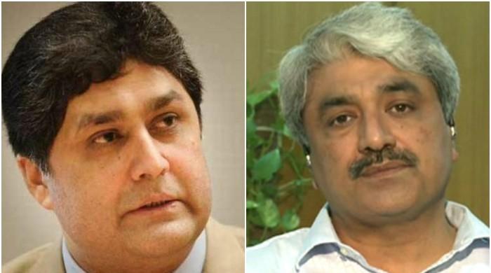 Fawad Hassan Fawad, Salman Rafique appear before NAB Lahore