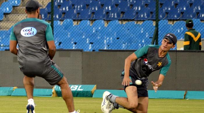 Pakistan team kicks off training ahead of Windies series