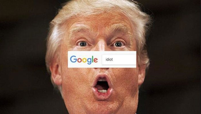 'Idiot' trending after Google CEO explains why it results in Trump images