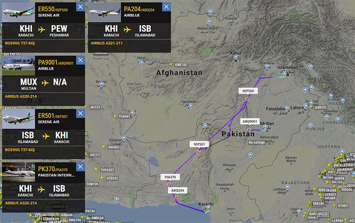 Flight operations resume partially at some Pakistani airports