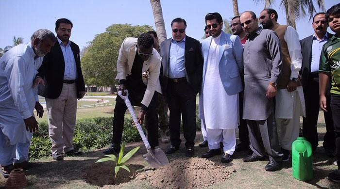 Tree planting and biryani: Sammy’s adventures in Karachi continue