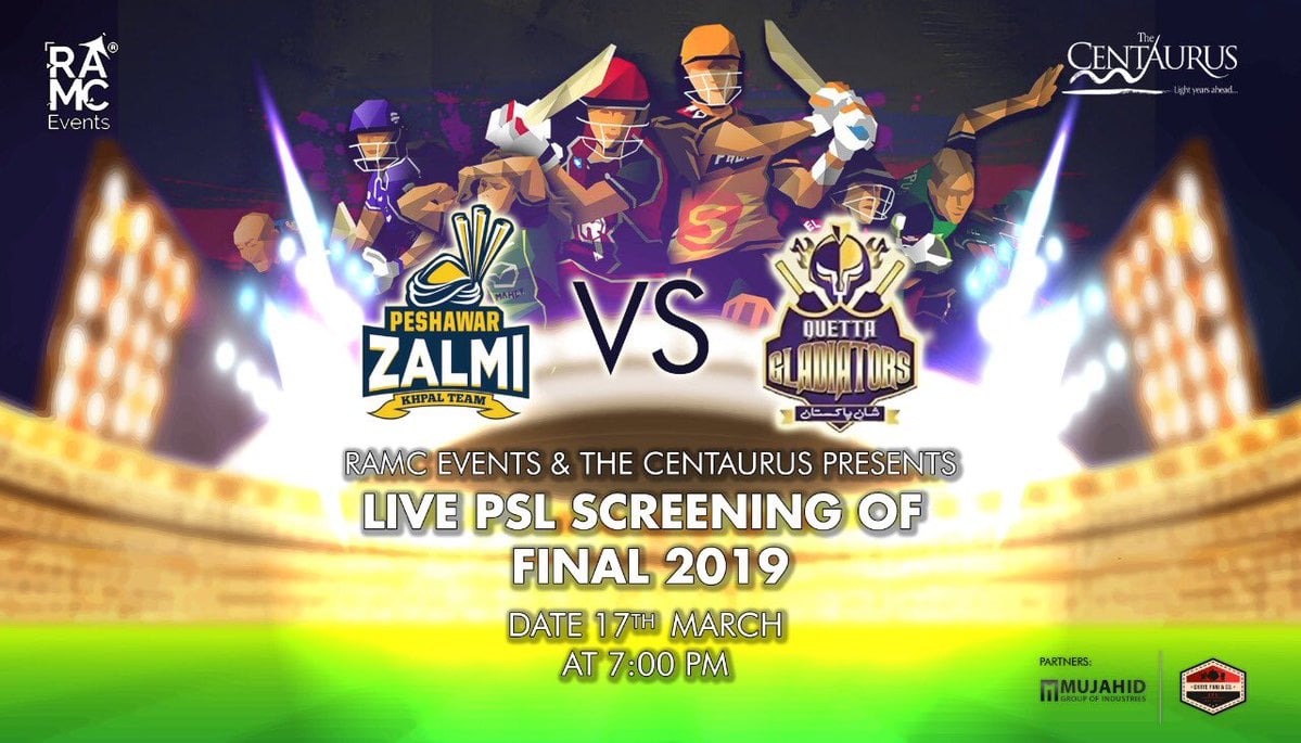 Catch the PSL final match screening at these places
