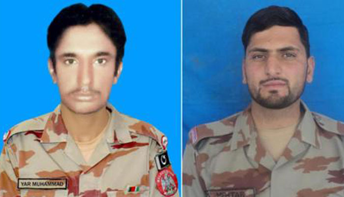 Two FC soldiers martyred during Eid duty in Balochistan