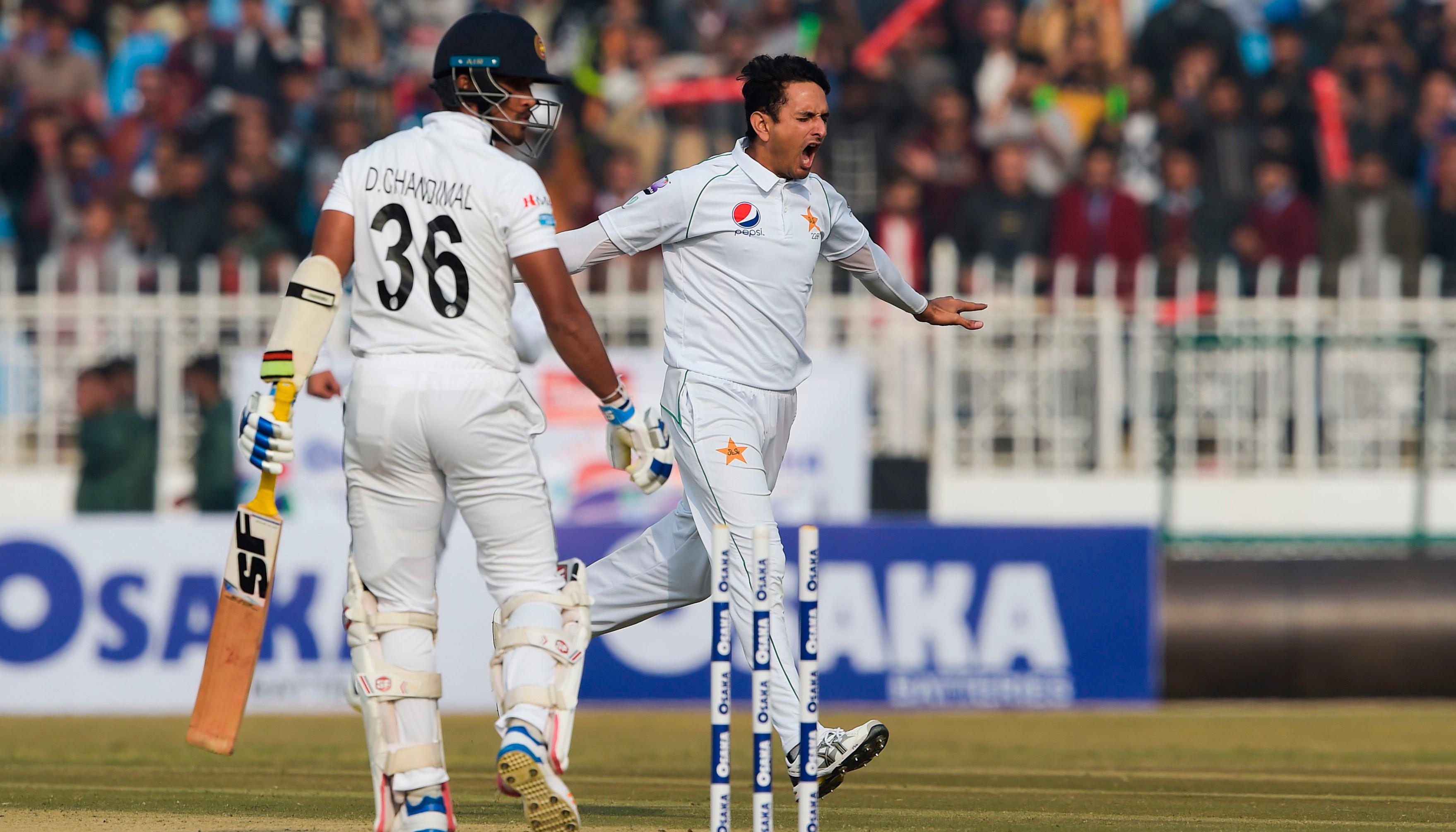 Pakistan grab wickets as Test cricket returns after attack