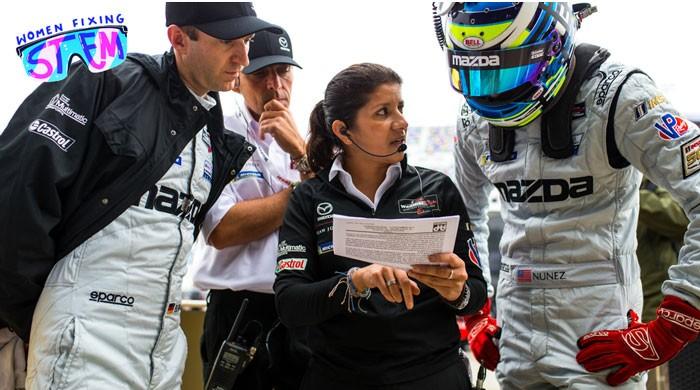 Groundbreaking female race engineer lights up fast lane for women