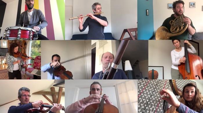 French orchestra plays on through virus confinement