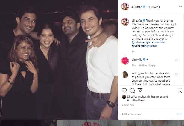 Ali Zafar shares throwback photo with Sushant Singh Rajput