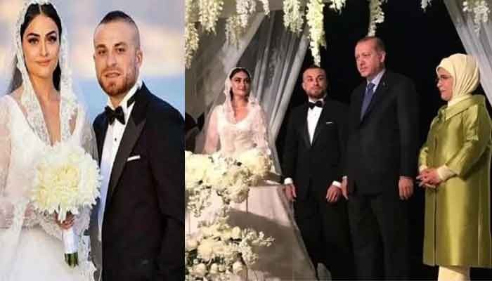 Esra Bilgic aka Halime Sultan's wedding ceremony was attended by ...