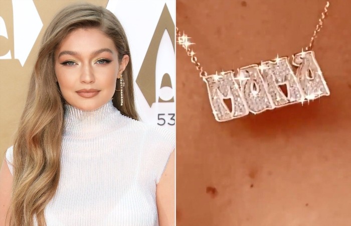 Gigi Hadids Glittery Diamond Necklace Ted By Jewelry Designer Jacquie Aiche Sparks Frenzy