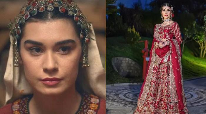 Burcu Kiratli looks ethereal in latest photos wearing Pakistani bridal ...