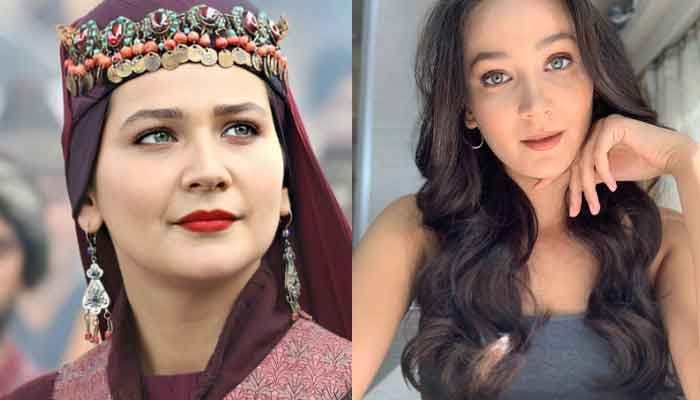 Gulsym Ali aka Aslihan Hatun shares pictures from the set of new TV series