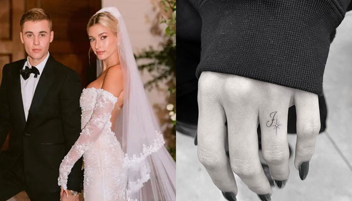 Hailey Bieber gets wedding ring ‘J’ tattoo to honour Justin Bieber