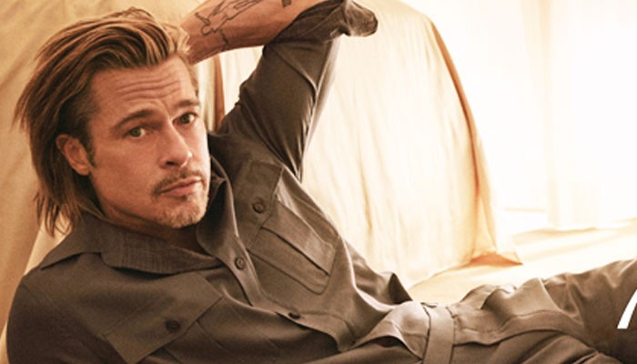 Brad Pitt smolders in his latest photo shoot for menswear campaign