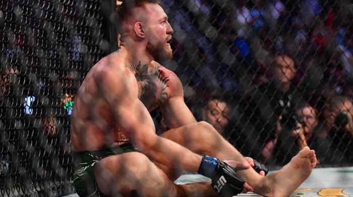 Conor McGregor breaks leg in latest UFC loss to Dustin Poirier