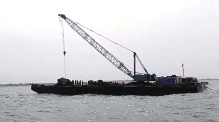 Cargo ship stuck at Karachi beach expected to be freed by Tuesday