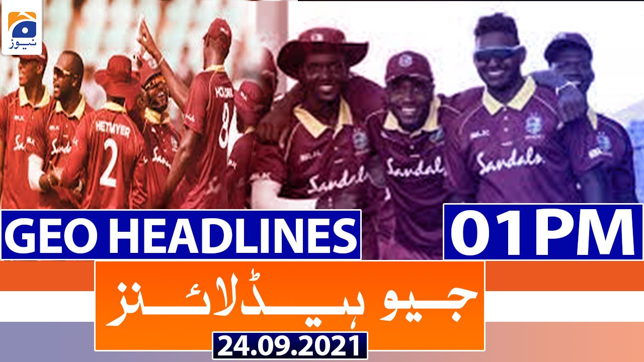 Geo Headlines 01 PM | 24th September 2021 | TV Shows - geo.tv