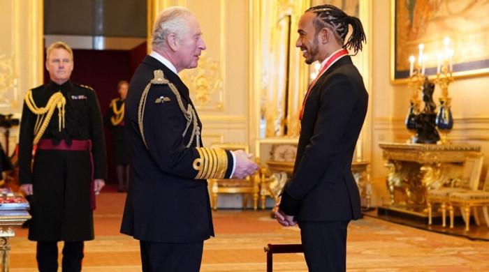 Seven times Formula One champion Lewis Hamilton receives knighthood