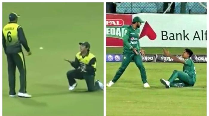 Dropping the ball: Watch Hasnain recreate Saeed Ajmal's hilarious ...