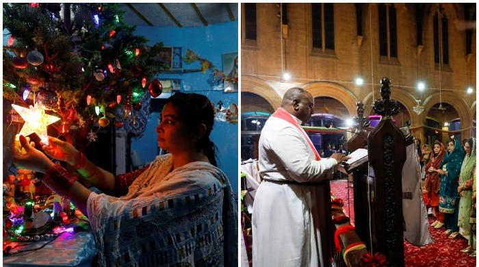In pictures: Lights, decorations, prayers amid Christmas celebrations ...