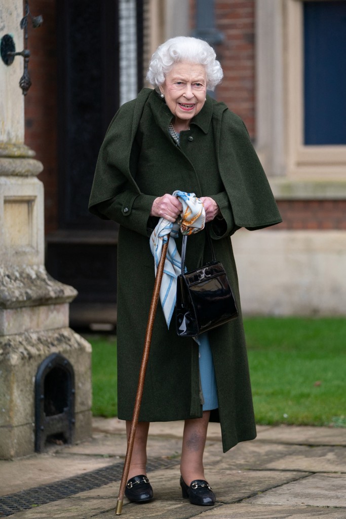 Queen Elizabeth Spotted Using Late Prince Philips Cane At Jubilee Event
