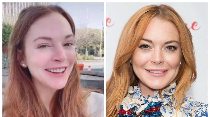 Lindsay Lohan shares how to say her last name, video goes viral