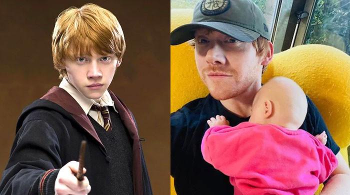 Rupert Grint reveals his one year old daughter has a Harry Potter wand