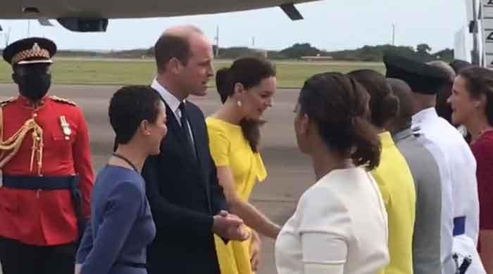 Protest in Jamaica ahead of Kate Middleton and Prince William's arrival