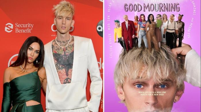 Machine Gun Kelly unveils ‘Good Mourning’ poster starring Megan Fox ...