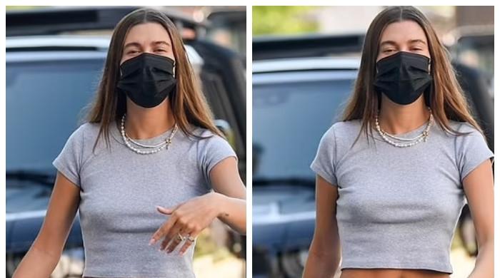 Hailey Bieber drops jaws as she flaunts her toned abs Hailey Bieber drops jaws as she flaunts her toned abs