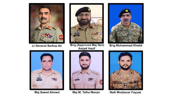Six Pakistan Army personnel martyred in Balochistan helicopter crash: ISPR