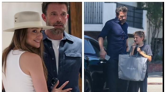 Ben Affleck spotted hanging out with son Samuel after returning from ...